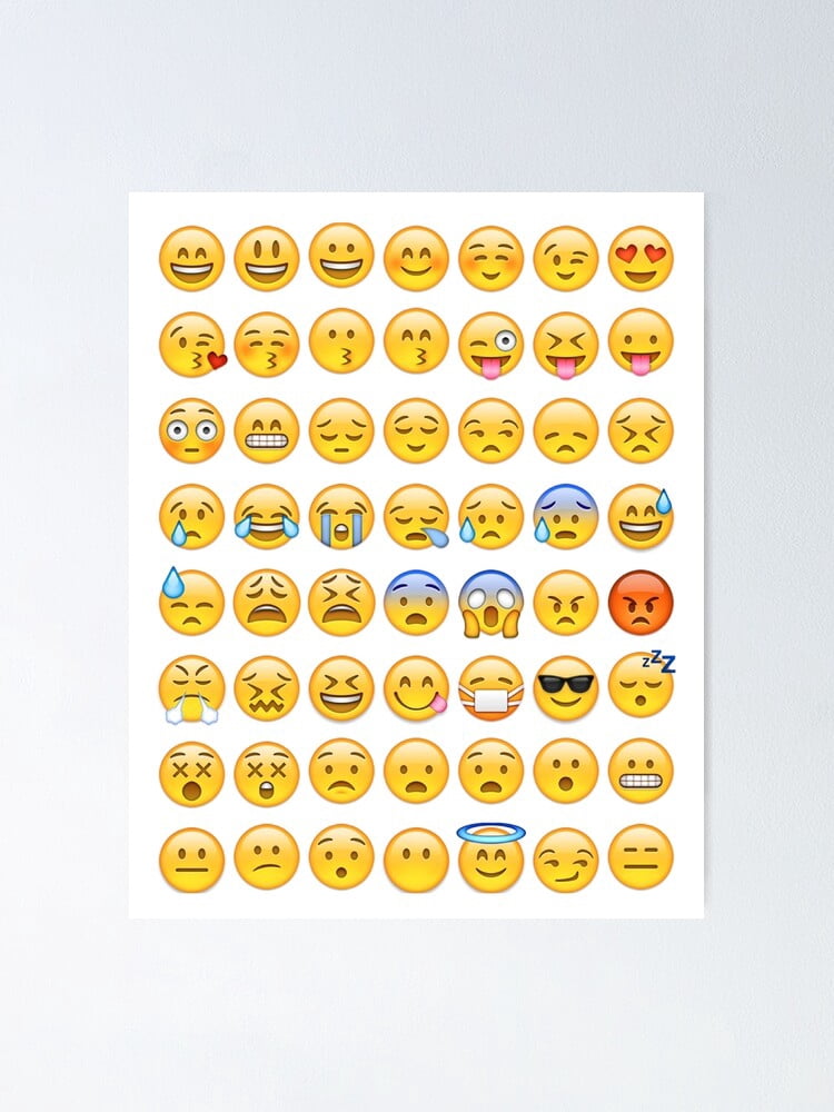 EMOJI Canvas Poster Decor Landscape Office Room Decor Gift - Walmart.com