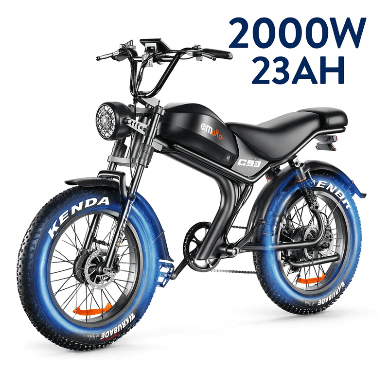 EMOKO C93 Adult Electric Bike 2000W Dual Motor 48V 20Ah Battery Long ...