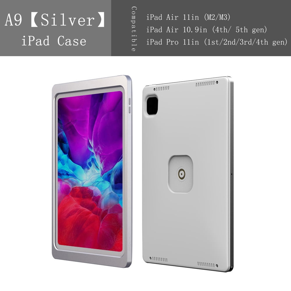 EMONITA Wallstation & Basestation Wireless 18W Fast Charging Protective Case for iPad Air/ Pro ...