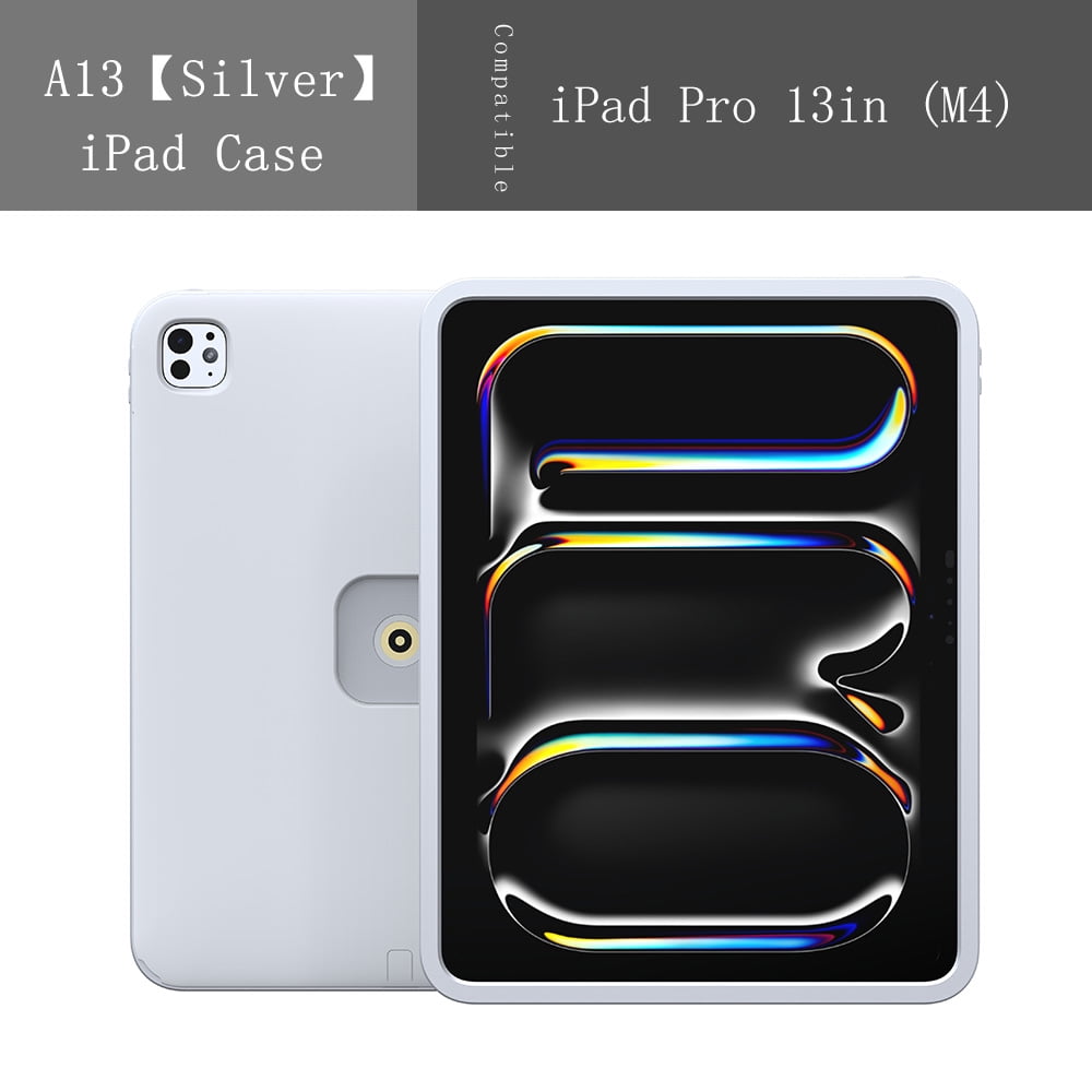 EMONITA Wallstation & Basestation Wireless 18W Fast Charging Protective Case for iPad Pro 13 ...