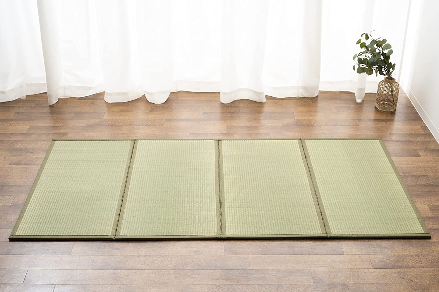 EMOOR Japanese Tatami Mat King Natural Rush Grass (Undyed), Foldable ...
