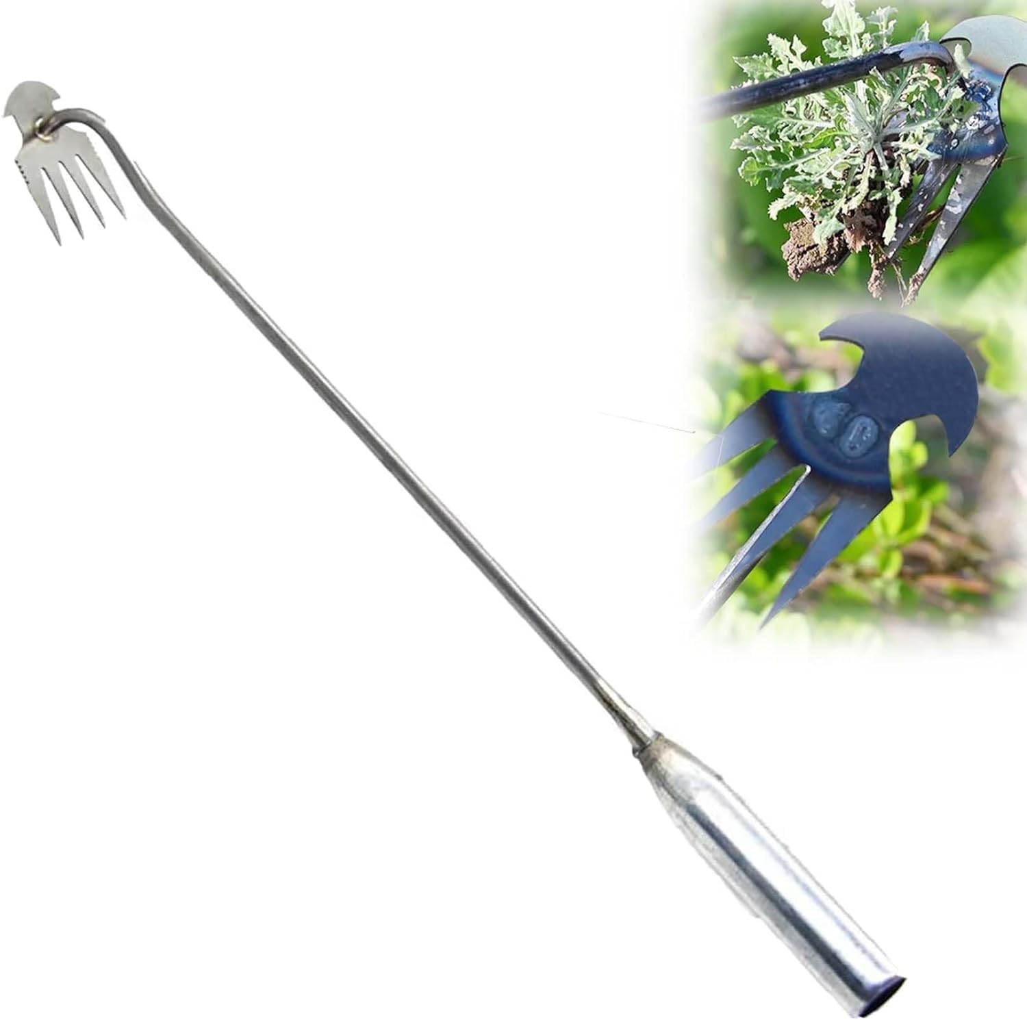 EMOWRASUL Long Handle Weeding Tool 2024 - Heavy Duty Weed Puller and ...