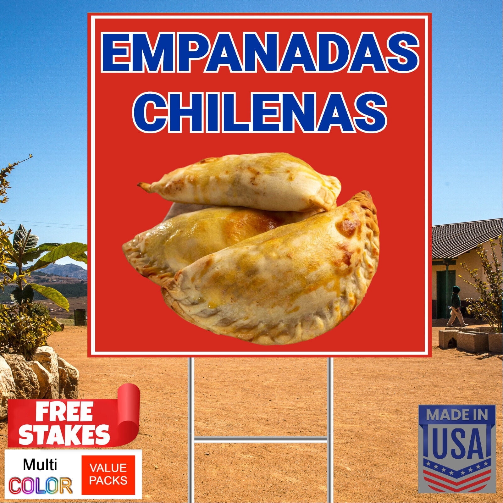 EMPANADAS CHILENAS - Yard Signs - 8 Pack 12x12" – Ready to Use ...