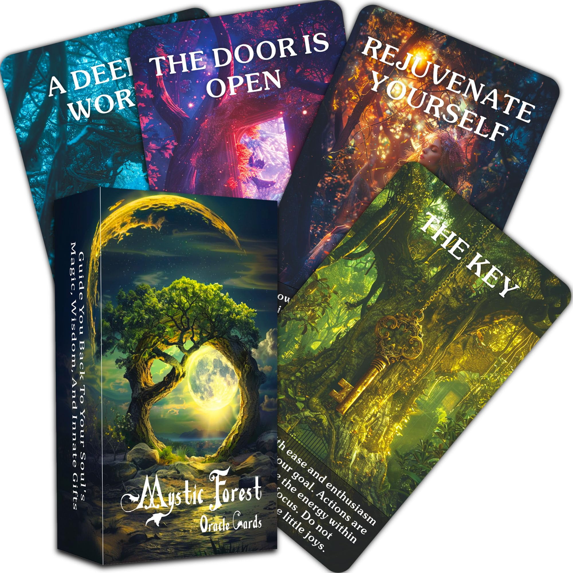 EMPATHSOUL Mystic Enchanted Forest Oracle Cards, Mystical Guidance and ...