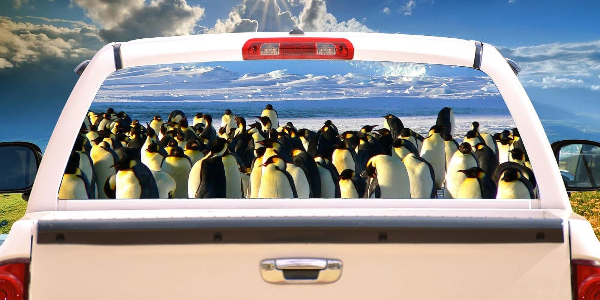 EMPERORS Rear Window Graphic truck view thru vinyl decal back - Walmart.com