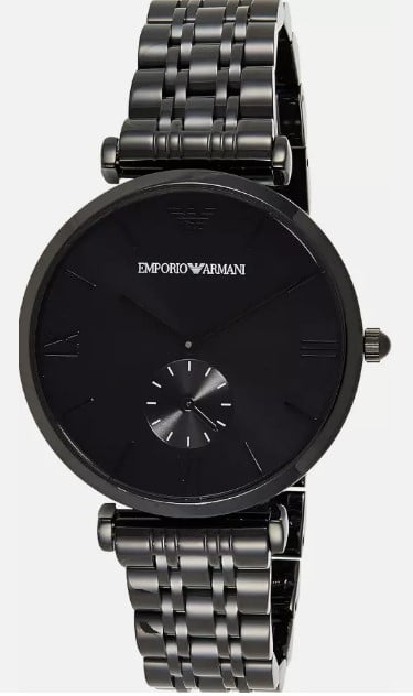 EMPORIO ARMANI AR11299 BLACK DIAL BLACK STAINLESS BRACELET MENS WATCH ...