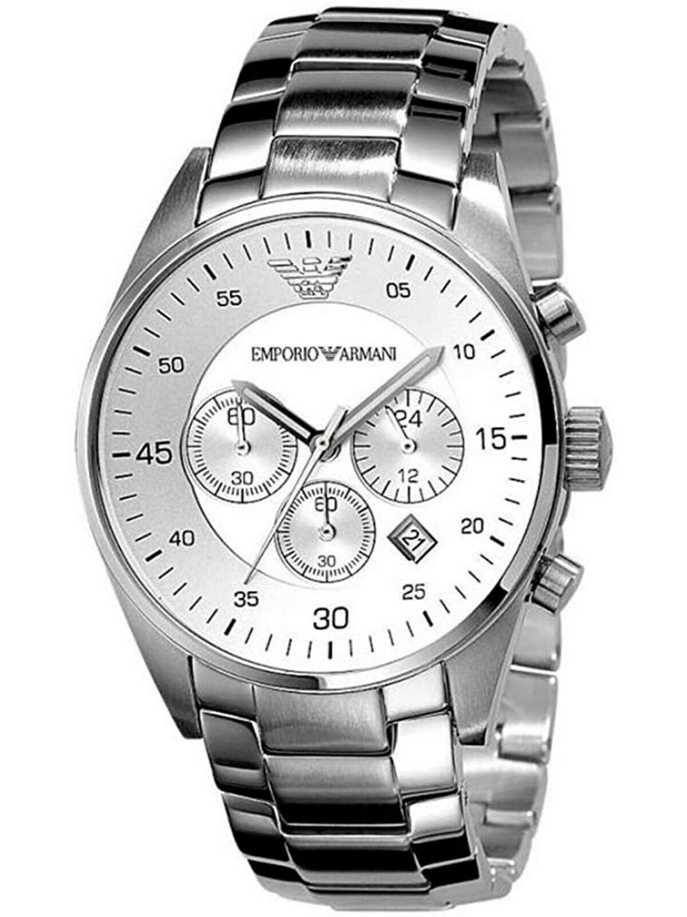 EMPORIO ARMANI AR5869,Ladies Chronograph,Stainless Steel Case And ...