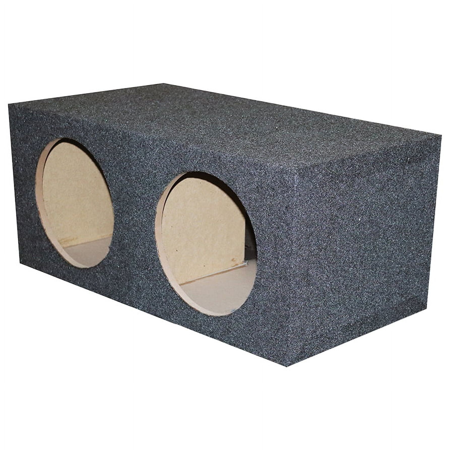 "QPower Subwoofer Dual 12"" Sealed Heavy Duty Square Woofer Box ...