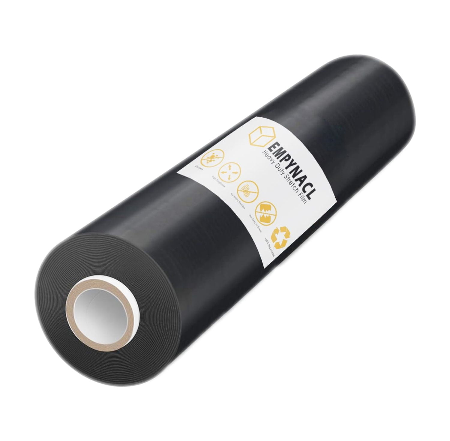 EMPYNACL Black Stretch Wrap, 500% Stretch Heavy Duty Shrink Wrap with ...