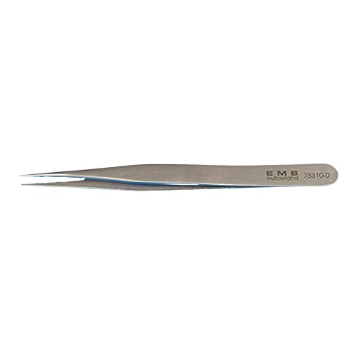EMS 78318-3C High Precisions and Ultra Fine Tweezer, Style 3C, SA Steel ...
