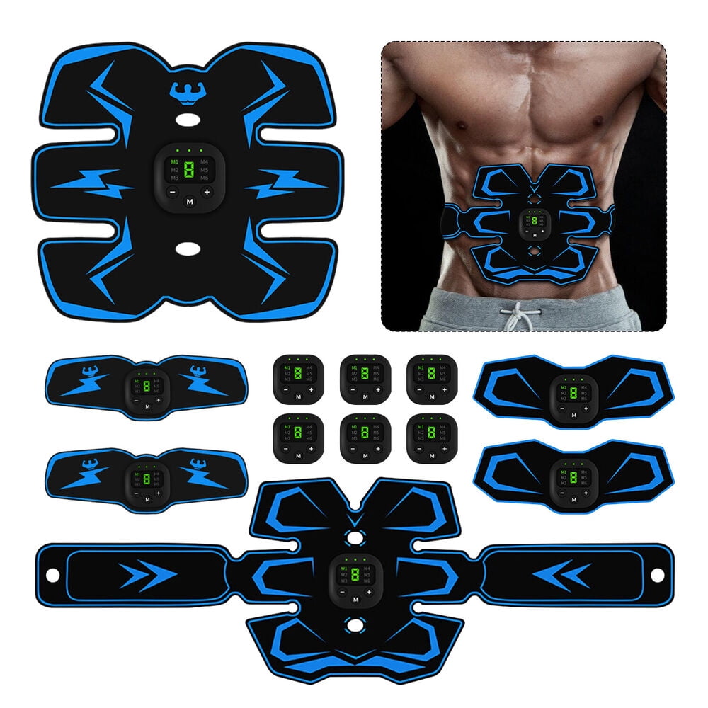 EMS Abdominal Belt Muscle Trainer Stimulator Toning Smart Training Belt ...
