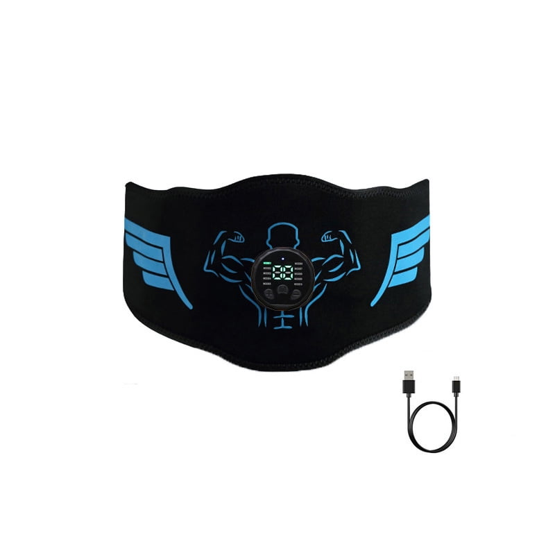 EMS Abdominal Muscle Stimulator Abs Trainer Belt USB Fitness Training ...