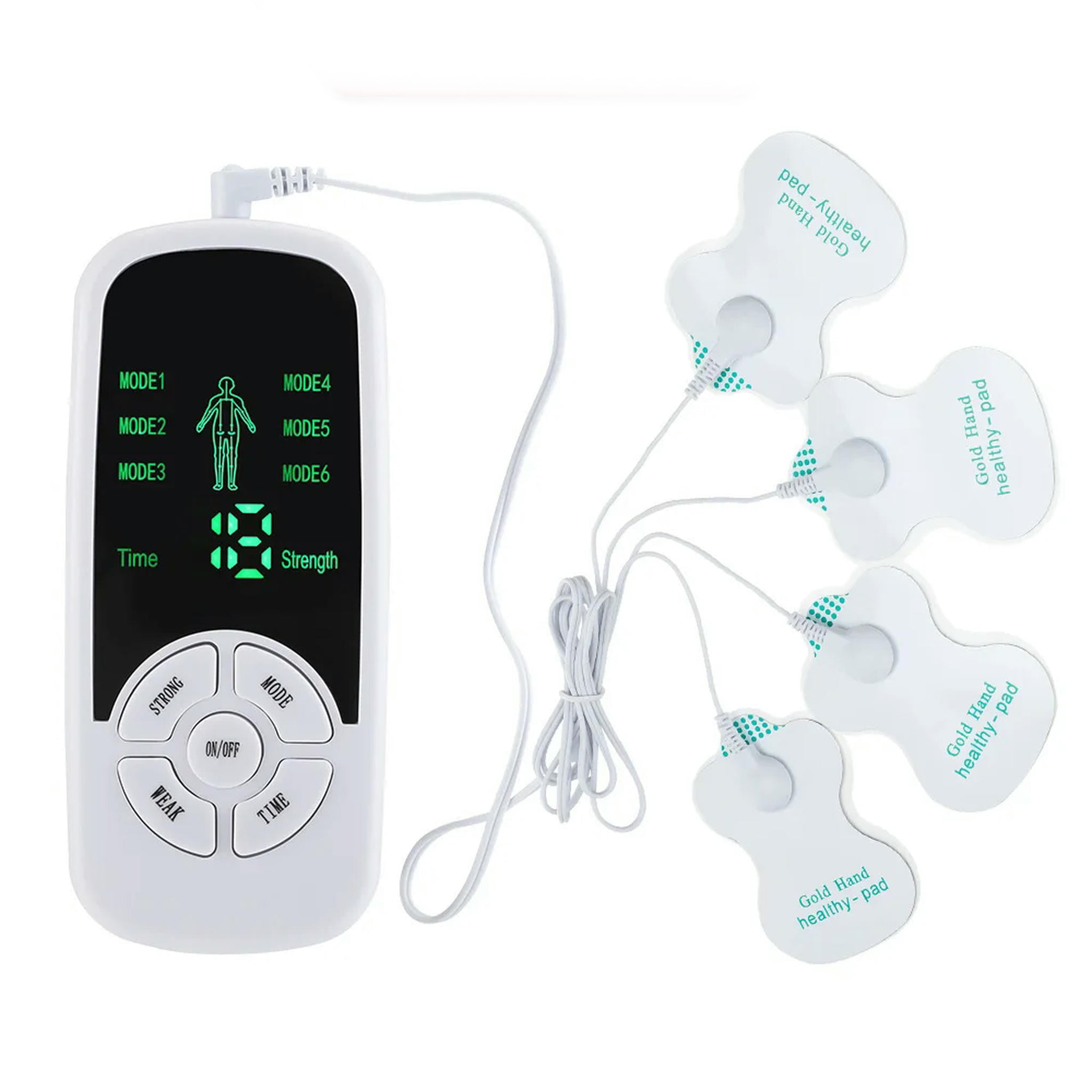 Ems Electric Muscle Therapy Stimulator 6 Modes Tens Unit Machine Meridian Physiotherapy Pulse