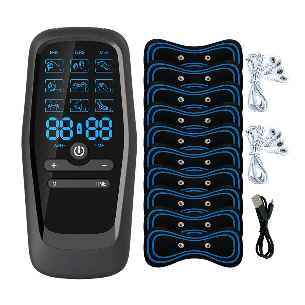 EMS Electric Muscle Therapy Stimulator Tens Unit Machine Back Neck ...