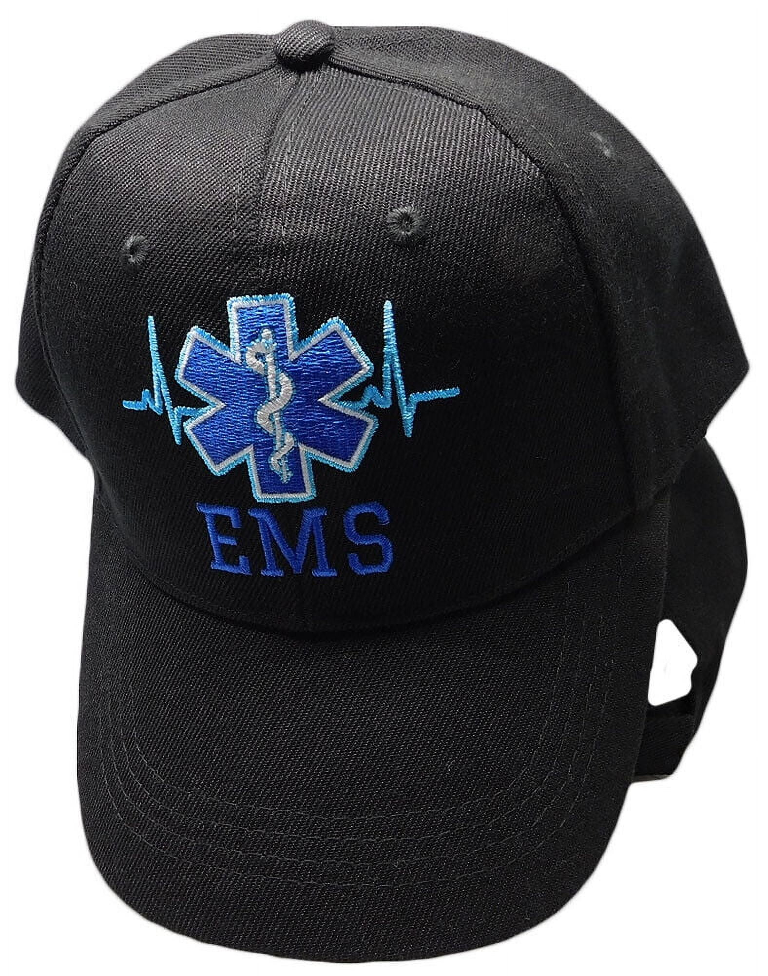 EMS Emergency Medical Technician EMT Cross EMS Paramedic Black Baseball ...