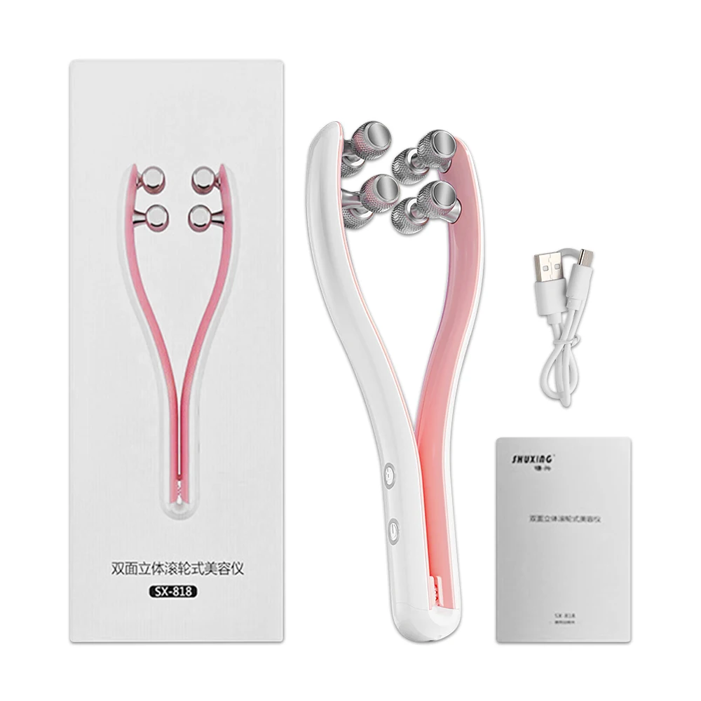 EMS Face Lifting Machine Y Shape Facial Anti Wrinkle Face Roller Double ...