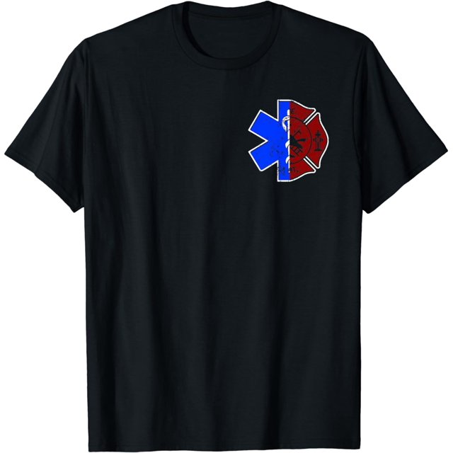 EMS Firefighter EMT Paramedic First Responders Fire Rescuer T-Shirt ...