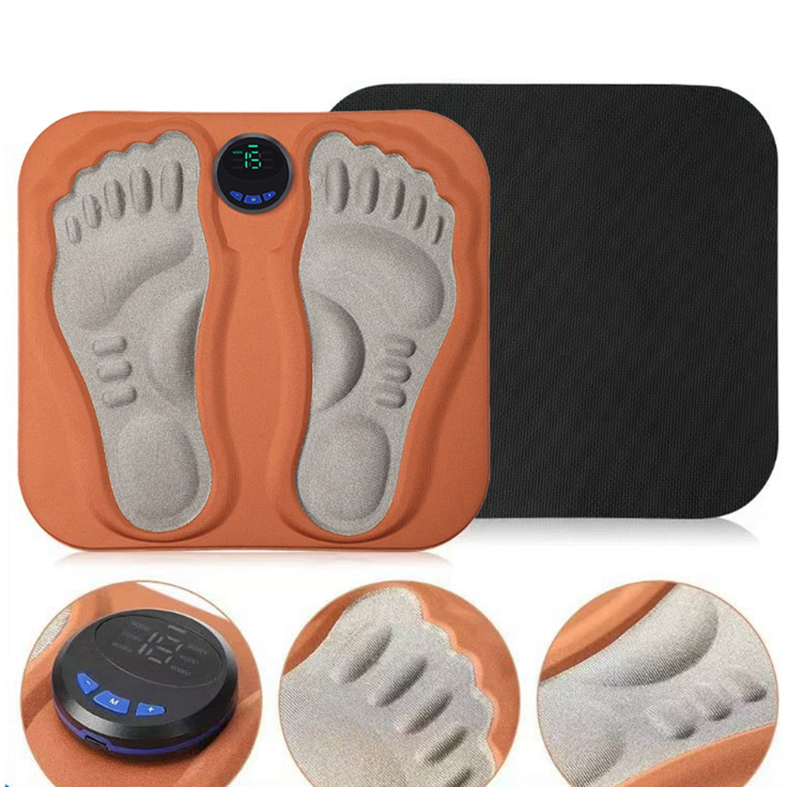 EMS Foot Massager with 3D Contoured Soft-Touch Pads - Electric Massager ...