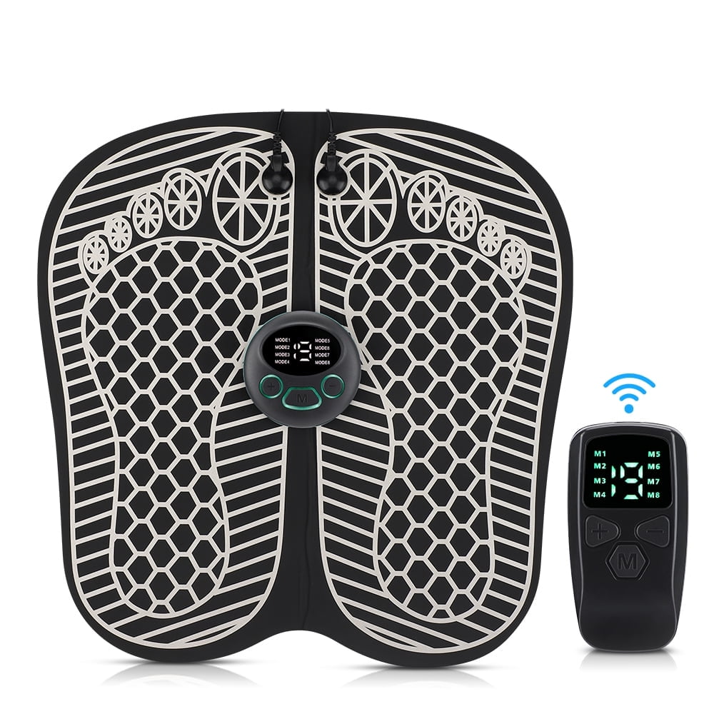 Dearbeauty EMS Foot Massager Mat with Heat, 8 Modes, 19 Intensity ...