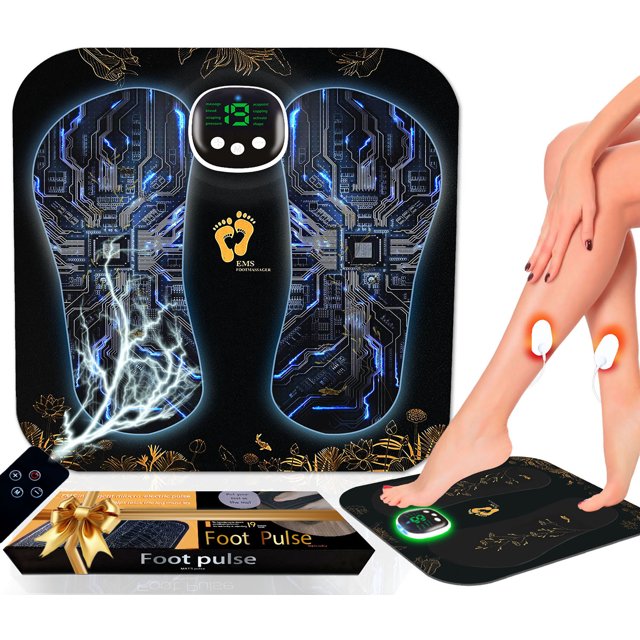 EMS Foot Massager Neuropathy Mat - Electric Feet Massage Machine: Pulse ...