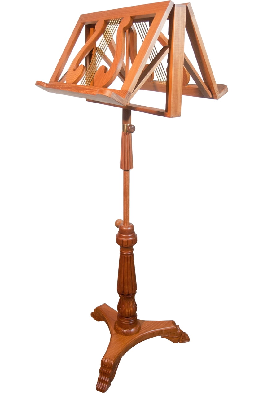 EMS King Albert Music Stand w/ Double Tray - Solid Red Cedar - Walmart.com