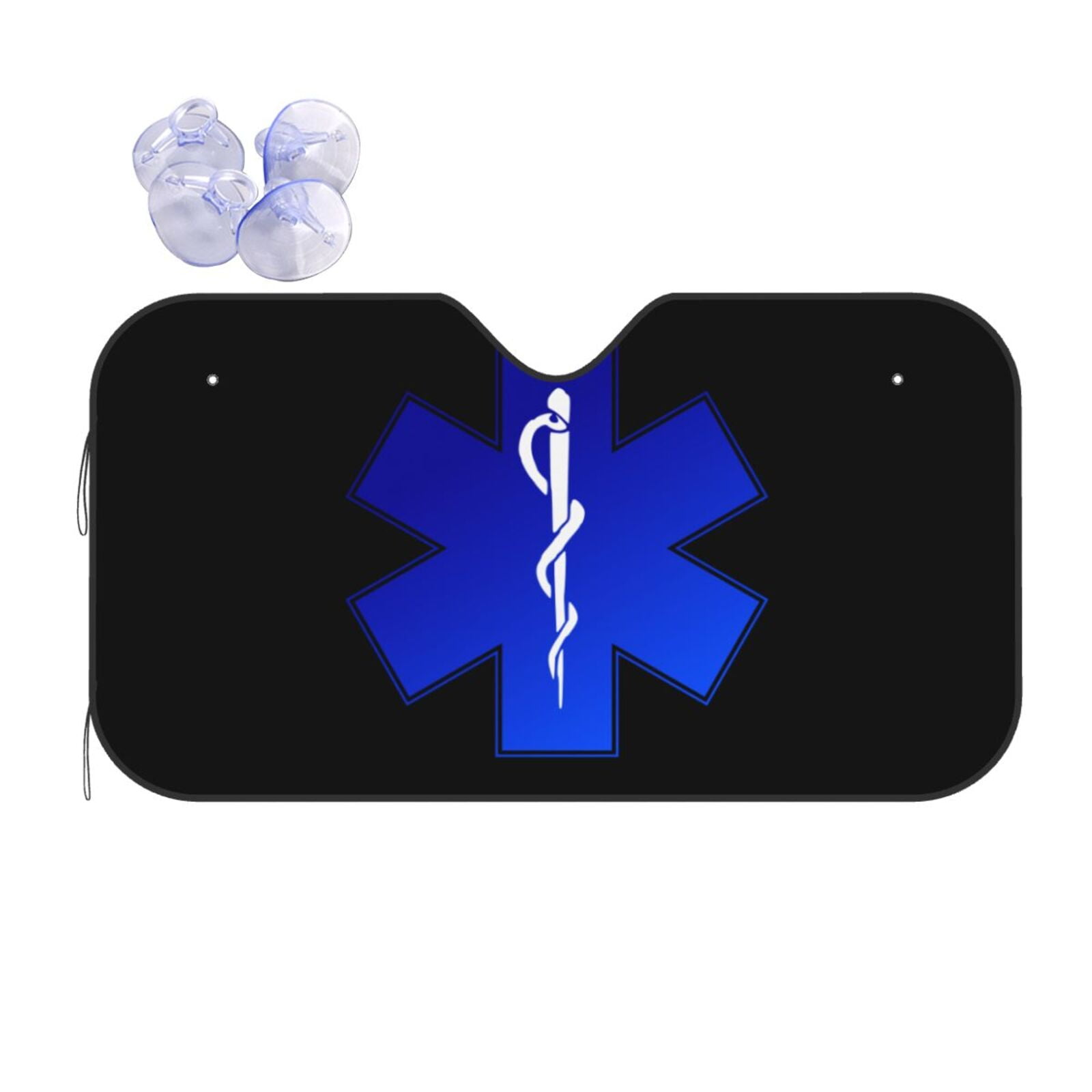 EMS Logo Car Sun Shade Windshield Portable Sun Blocker for Car ...