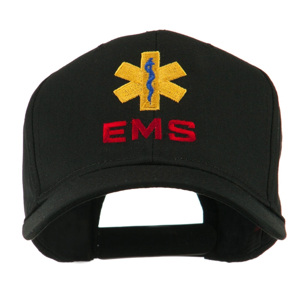 EMS Logo Embroidered Cap - Black OSFM - Walmart.com