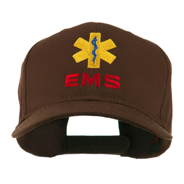 EMS Logo Embroidered Cap - Brown OSFM - Walmart.com