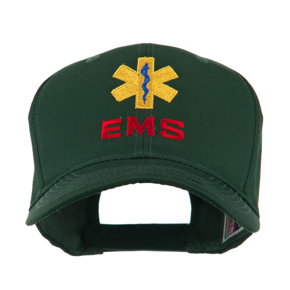 EMS Logo Embroidered Cap - Green OSFM - Walmart.com