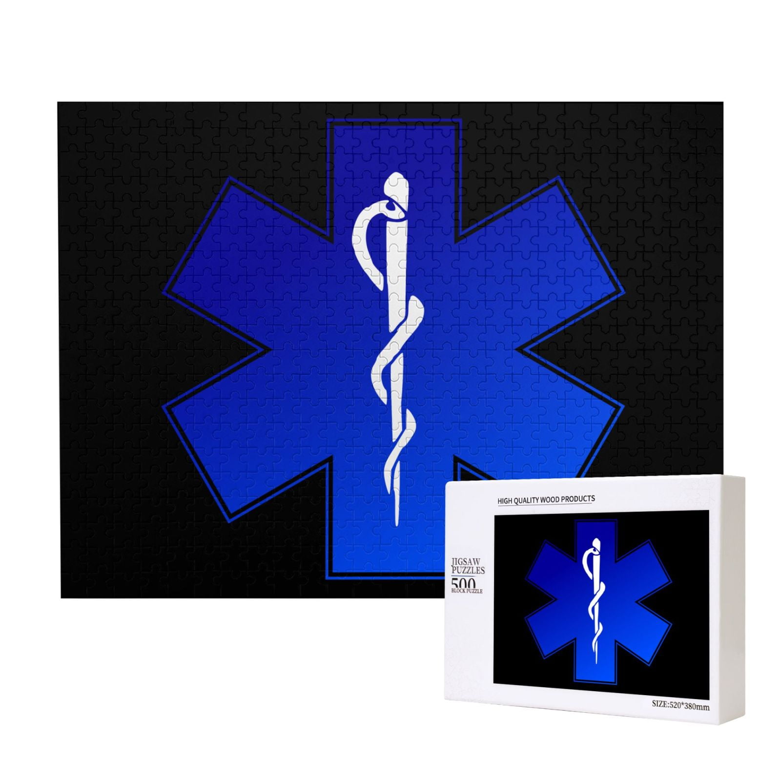 EMS Logo Jigsaw Puzzle 500 Pieces for Adults DIY Wall Art Intellectual ...