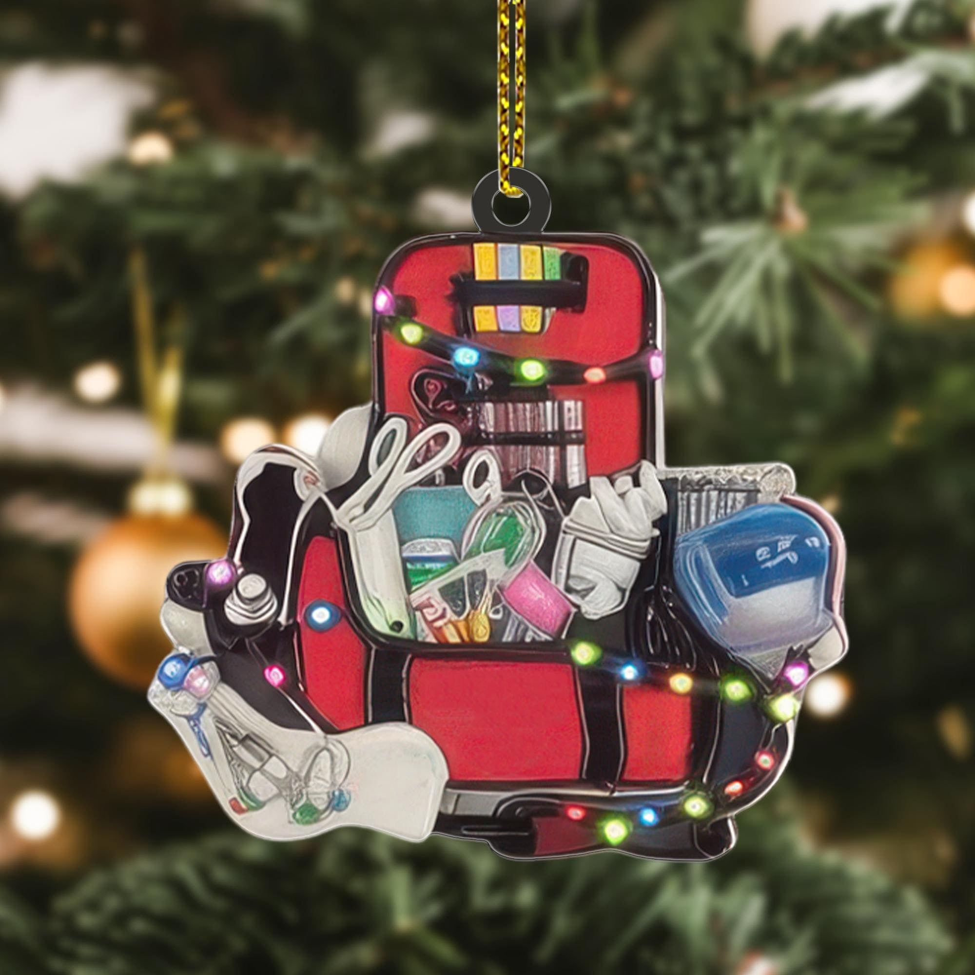 EMS Medical Bag Christmas Ornament , First Responder Tree Decor with ...