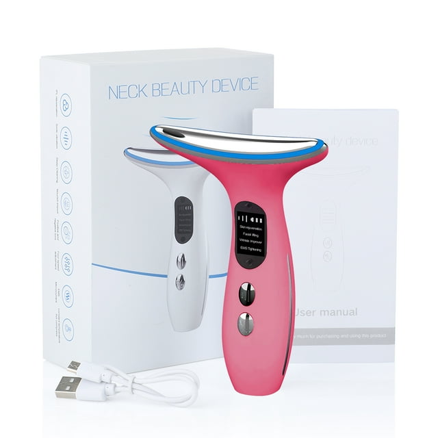 EMS Micro-current Neck Face Beauty Device LED IPL Skin Rejuvenation ...