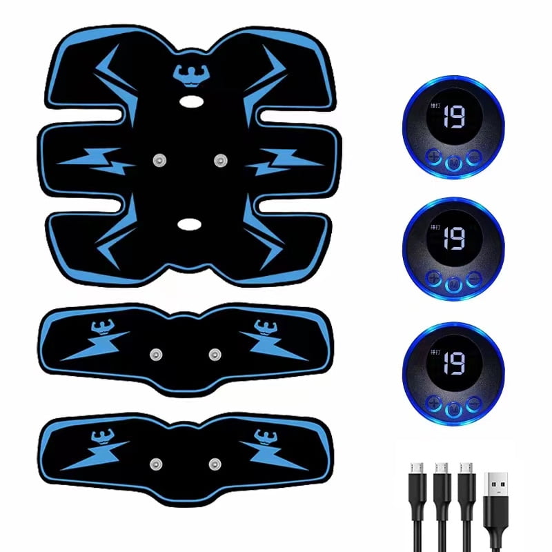 EMS Muscle Stimulator Abdominal Trainer Abs Toner Arm Belly Leg ...
