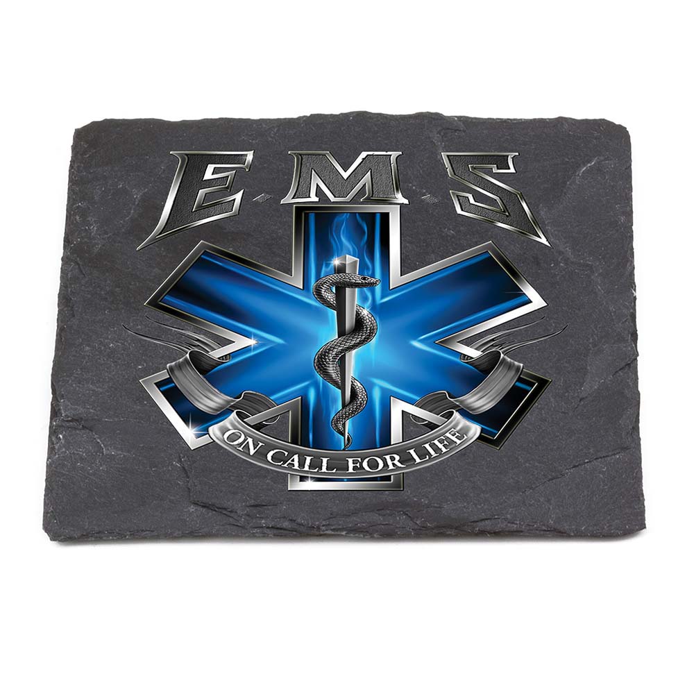 EMS Natural Stone Coaster- On Call for Life (1 Piece) - Walmart.com