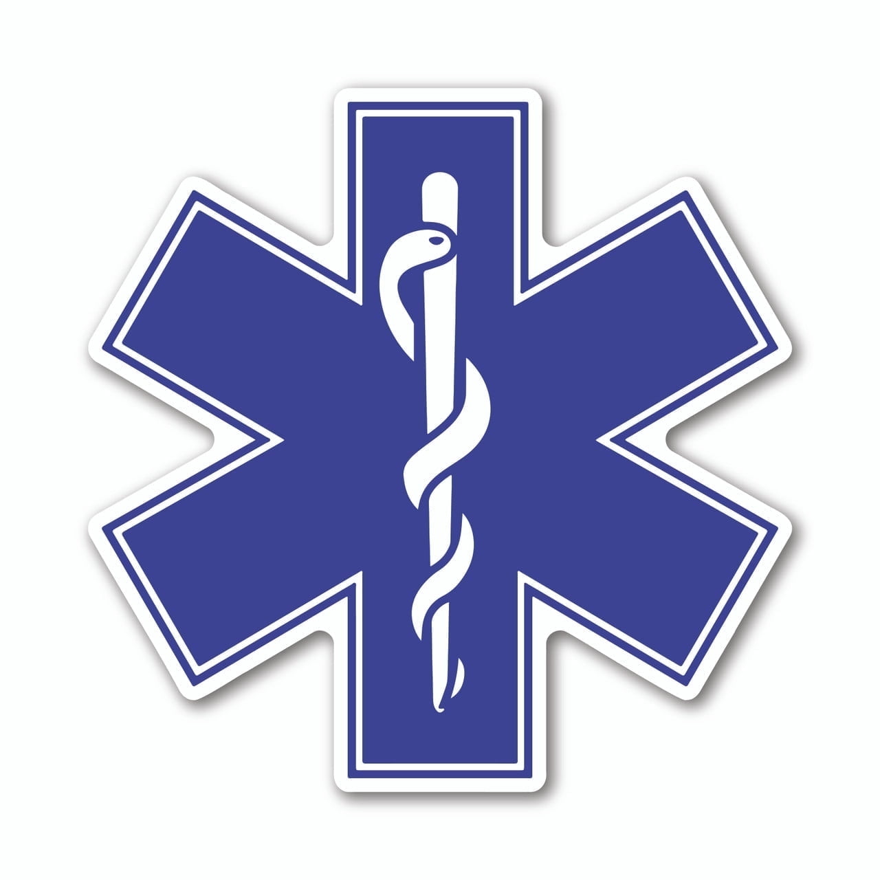 Magnet America EMS Star of Life Magnet Blue - Walmart.com