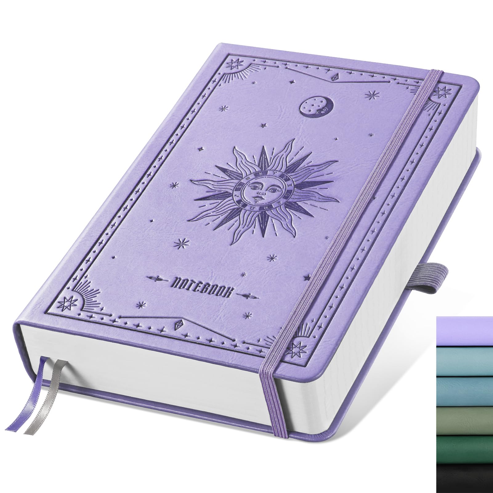 EMSHOI Graph Paper Notebook - 320 Pages, A5 Hardcover Leather, 100gsm ...