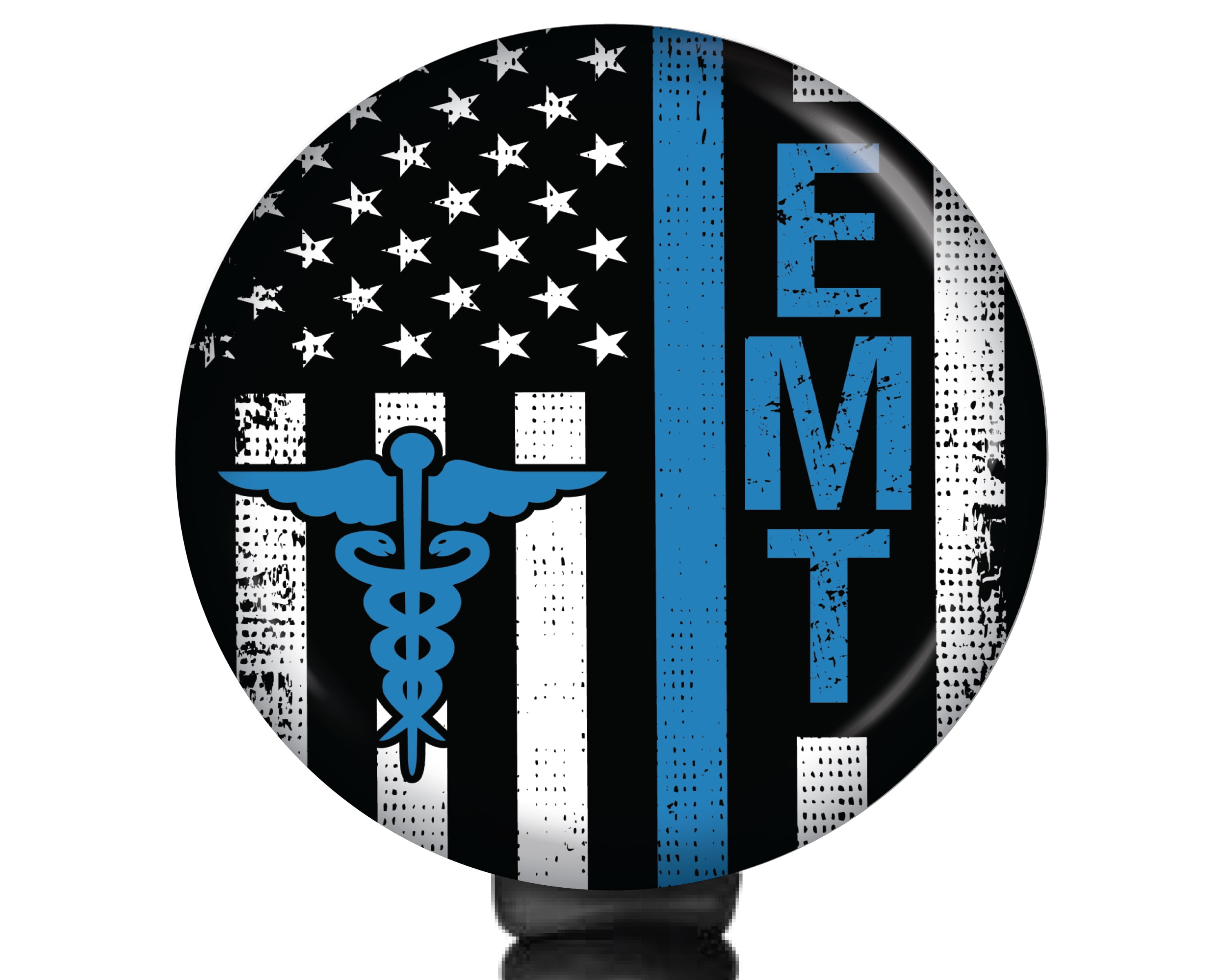 EMT Badge Reel - USA Paramedic Badge Reel - EMS Badge Reel - First ...