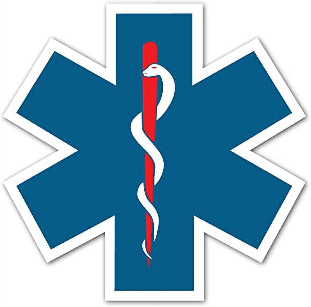 EMT Caduceus Emergency Medical Technician Symbol Snake and Staff 3M ...