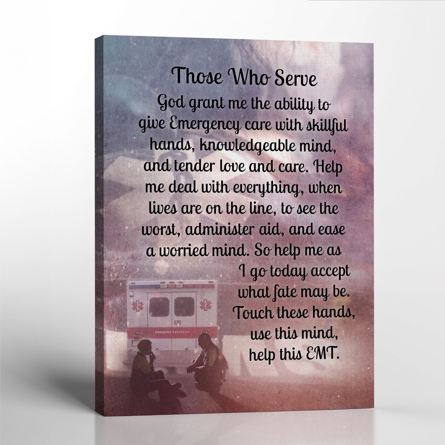 EMT Canvas Print, EMT Gifts for Women, EMT Gifs for Men, Fresh out of ...