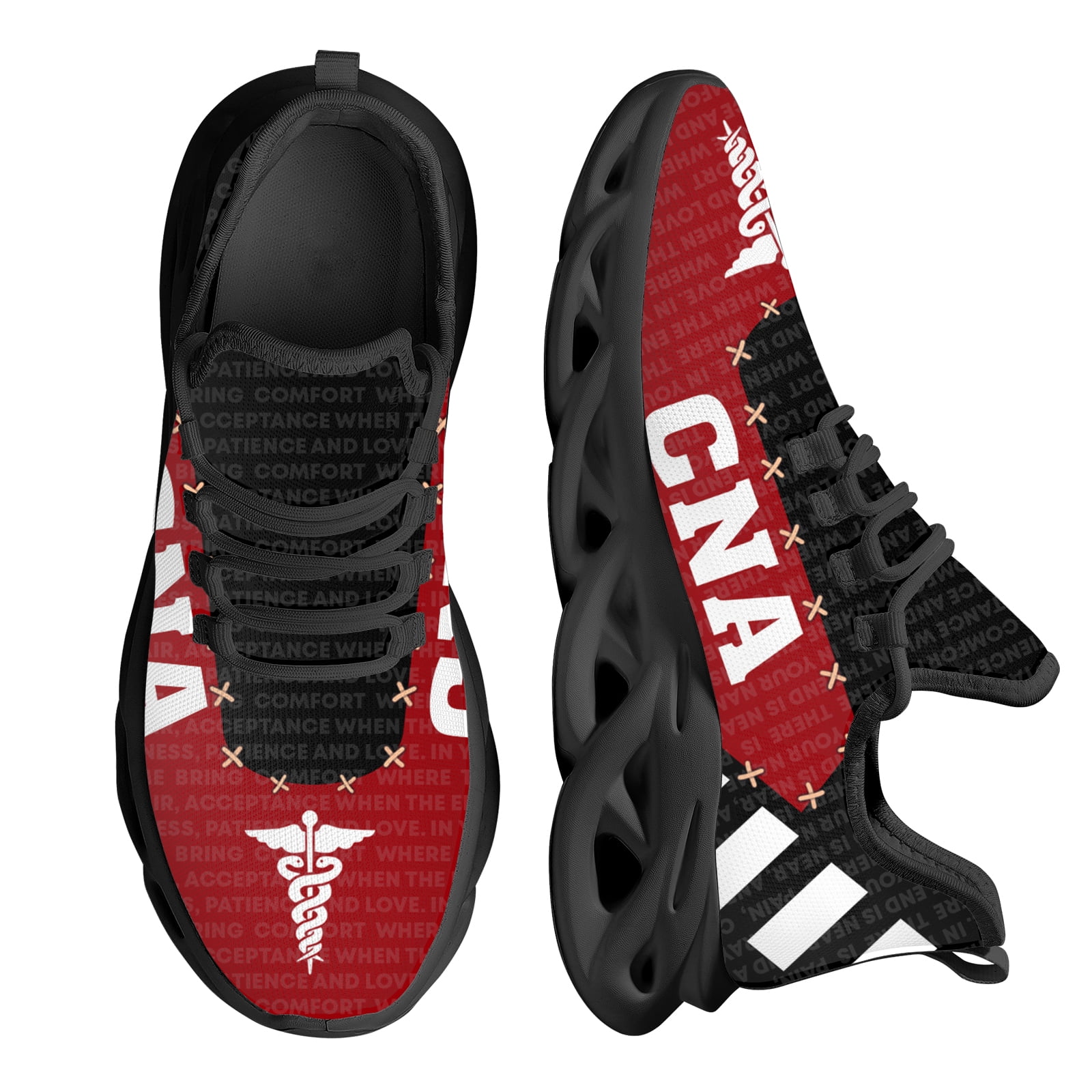 EMT EMS Medical Rescue Pattern Lightweight Mesh Sneakers Women's ...