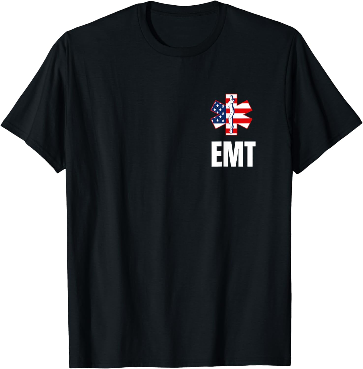 EMT EMS Uniform 4th of July Pocket Star Of Life Shirt - Walmart.com