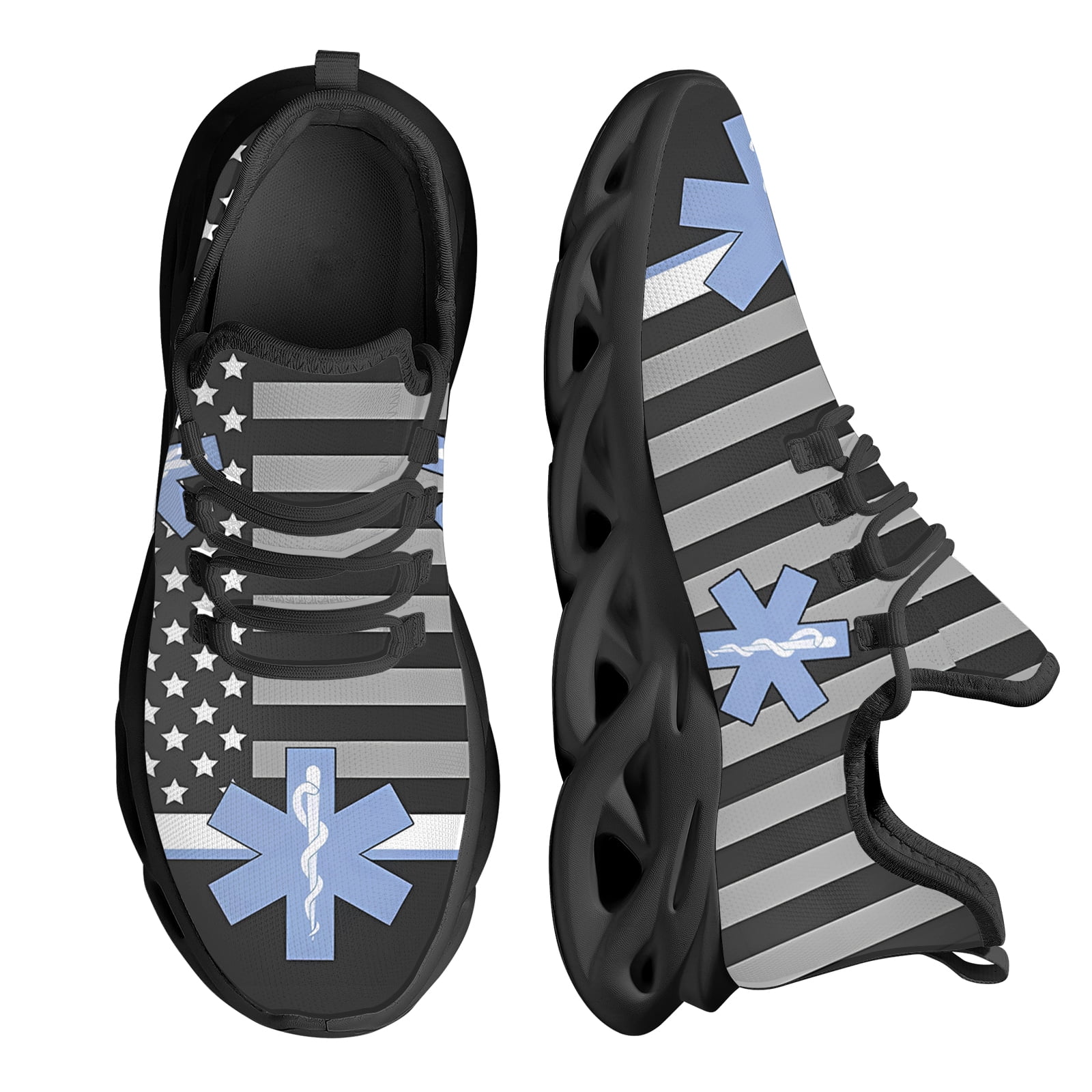 EMT First Responder EMS Print Mesh Swing Sneakers for Women Lightweight ...