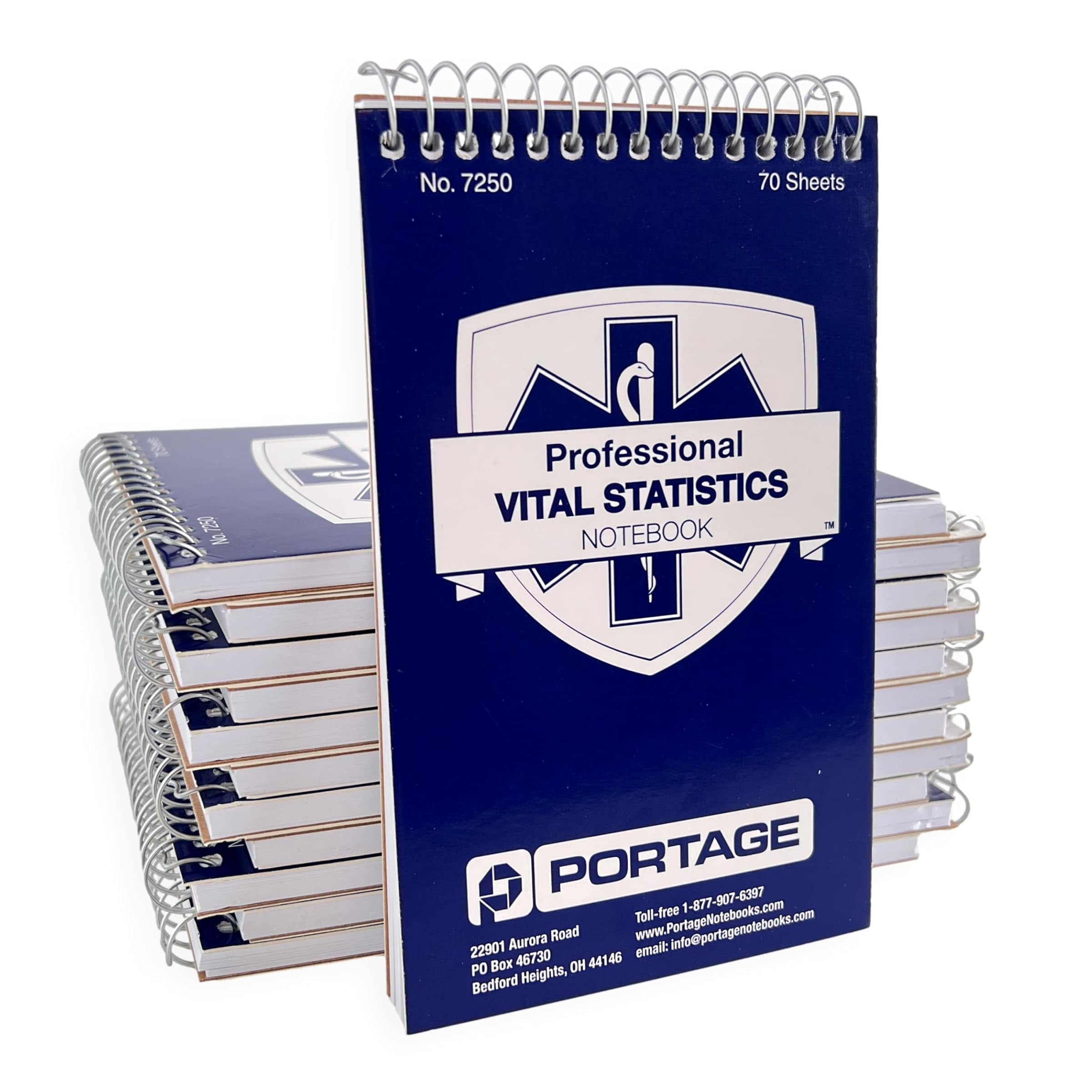 EMT/First Responders Vital Statistics Notebook – 6” x 3.75” Medical ...