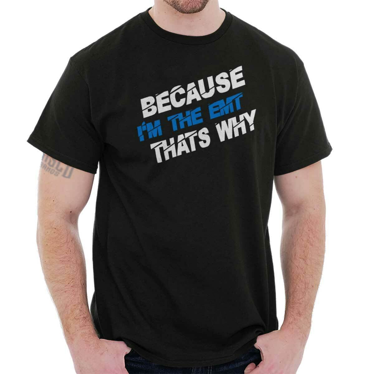 EMT Funny Medical Tech Humor Sarcastic Gift Womens or Mens Crewneck T ...