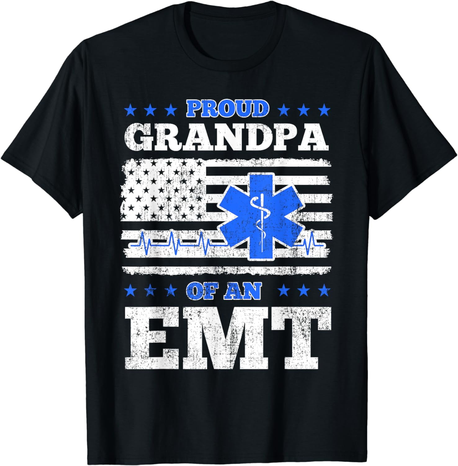 EMT Grandpa 2024 Medical Technician EMS Patriotic Indepencece Day T ...