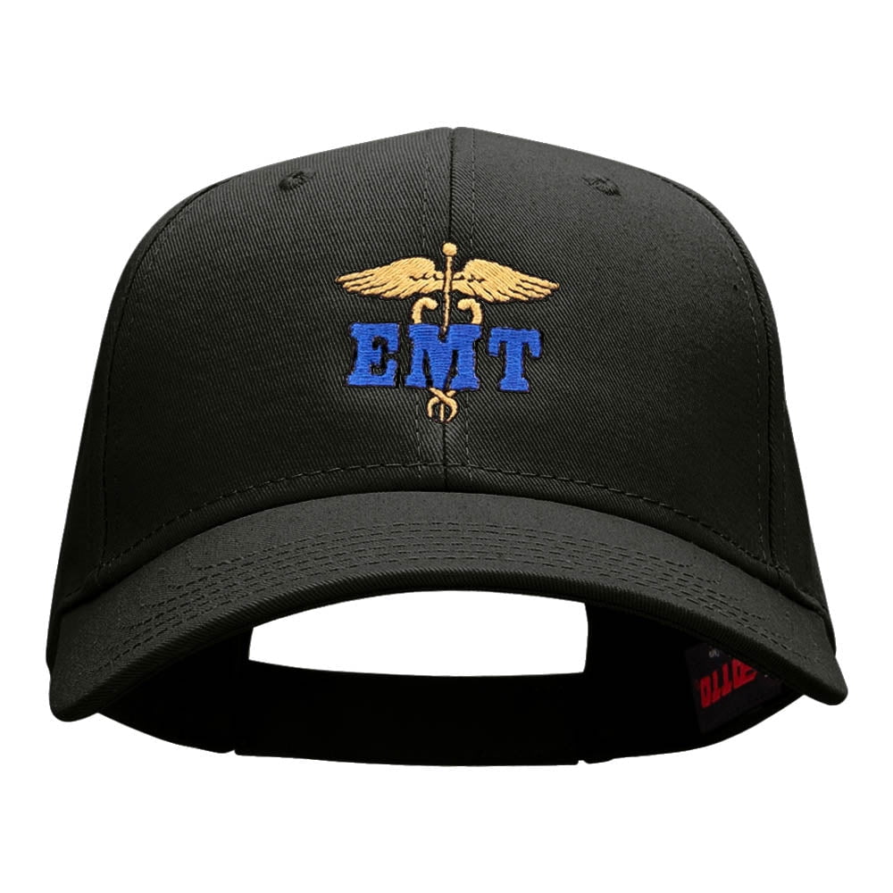 EMT Insignia Embroidered Low Profile Cap - Black OSFM - Walmart.com