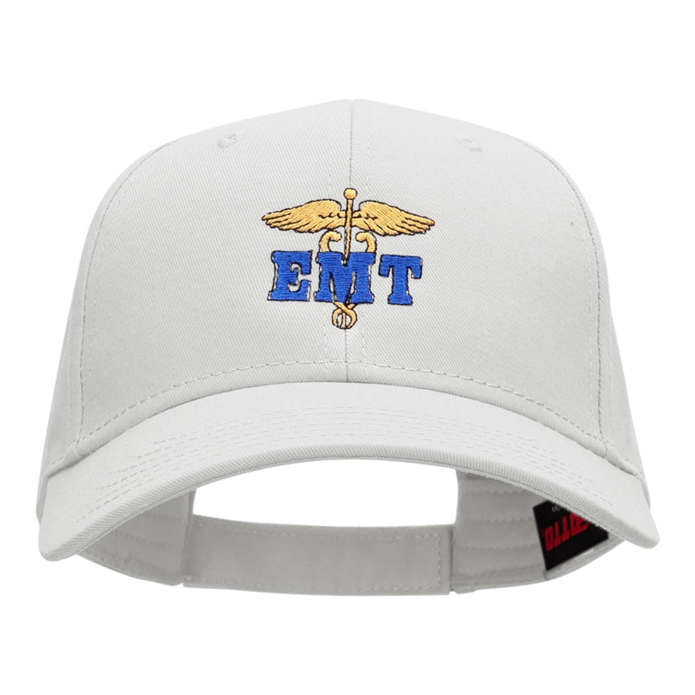 EMT Insignia Embroidered Low Profile Cap - White OSFM - Walmart.com