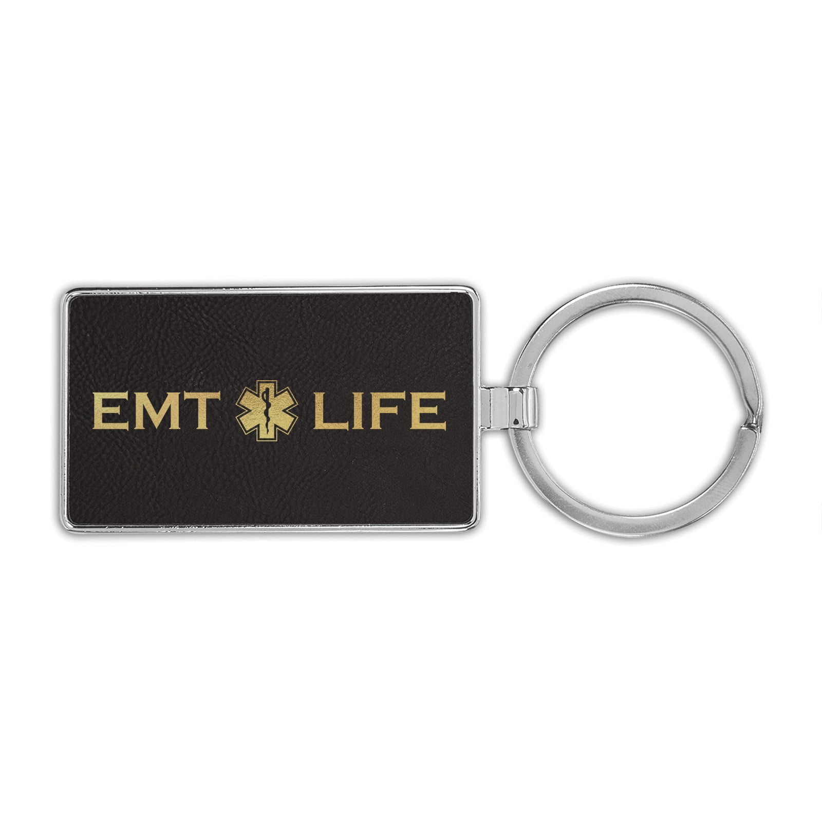 EMT Life Premium Leatherette Keychain lifesaving rescue first responder ...