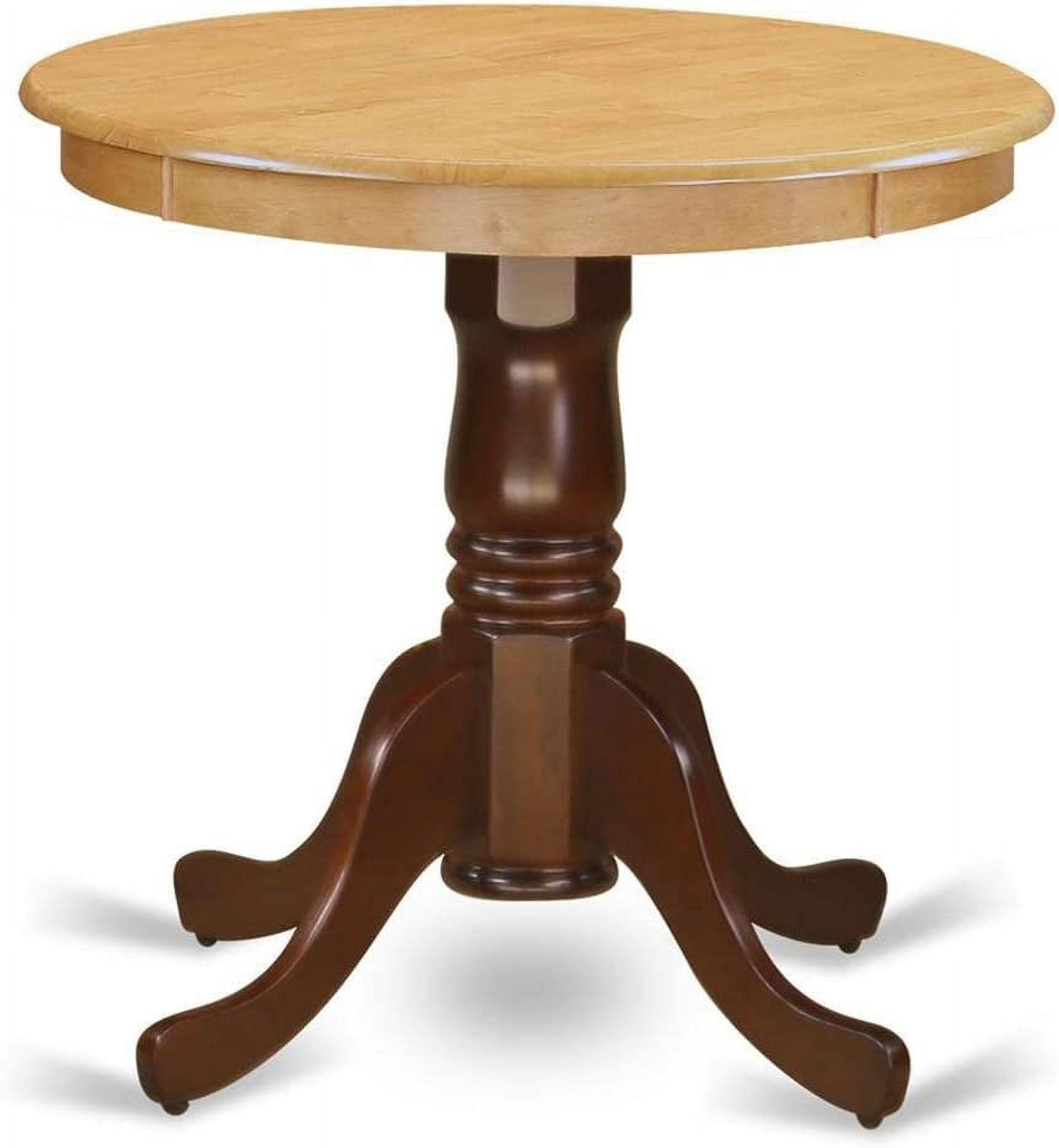 EMT-MAH-TP Eden Dining Room Table - a Round kitchen Table Top with ...