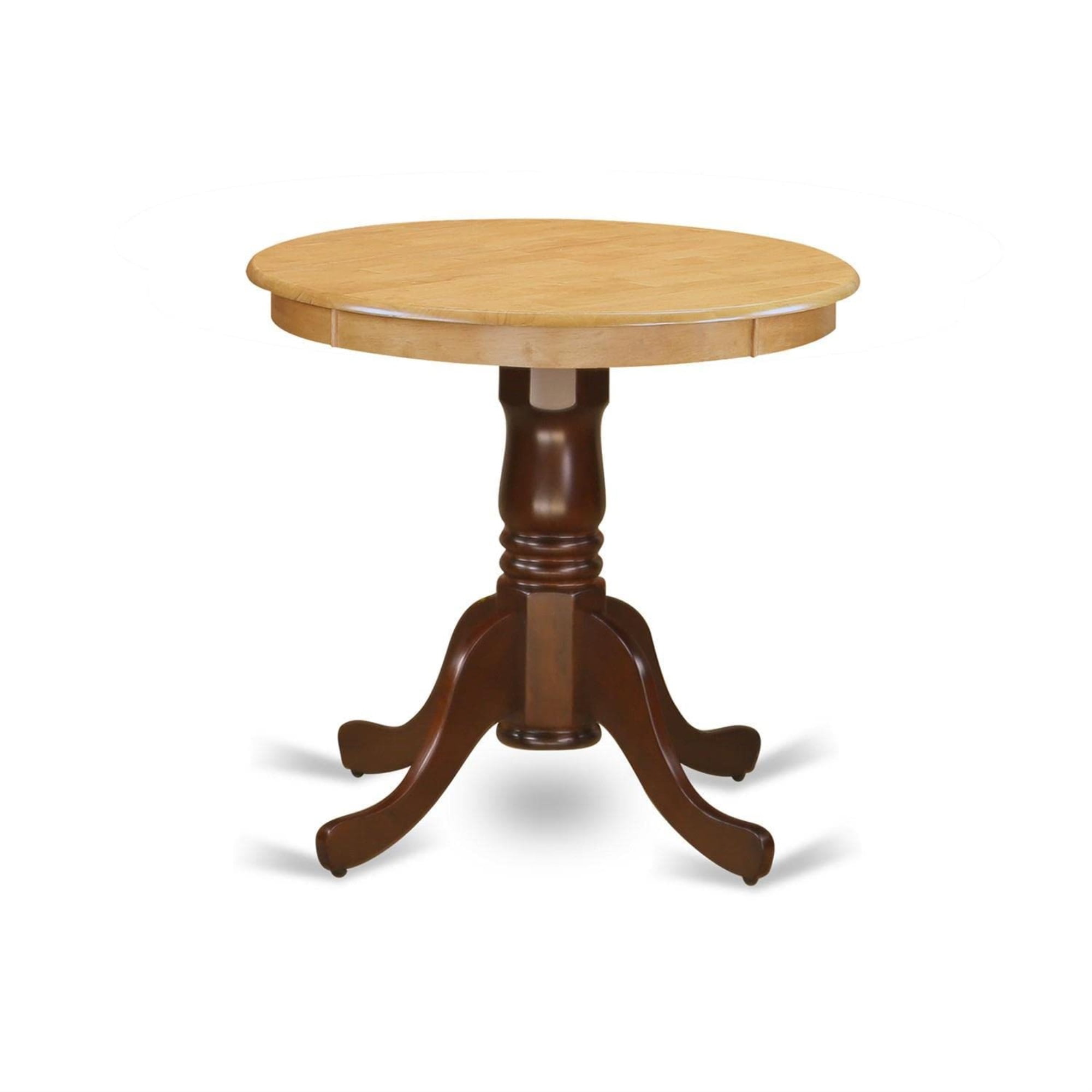 EMT-OMA-TP Eden Dining Table - Rubber Wood, Oak Finish Table Top, 30 ...